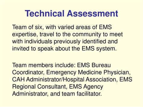 PPT EMS Technical Assessments For Critical Access Hospital Communities PowerPoint Presentation
