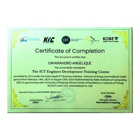 Angelique Uwamahoro On Linkedin Ai Iot Ictengineer