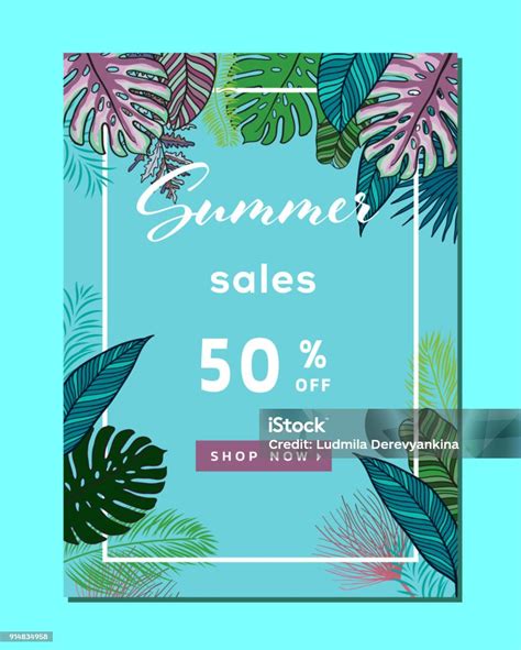 여름 판매 배경 레이아웃 배너 벽지 전단지 초대장 포스터 브로셔 쿠폰 할인 벡터 일러스트 레이 션 템플릿입니다 0명에 대한 스톡 벡터 아트 및 기타 이미지 Istock