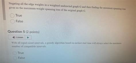 Solved Negating All The Edge Weights In A Weighted Chegg