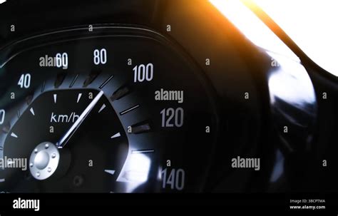 Motorcycle Speedometer Closeup Of A Motorcycle Speedometer Showing The