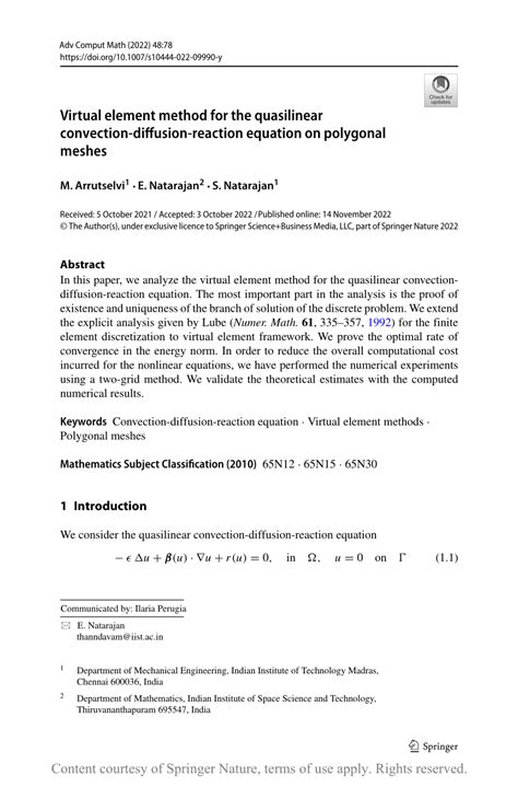 Virtual Element Method For The Quasilinear Convection Diffusion Reaction Equation On Polygonal