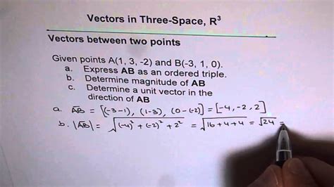 vector connecting two points ppt magnitude of a vector powerpoint
