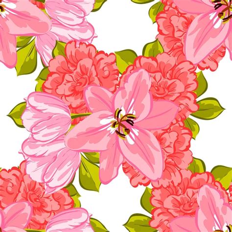 Flower Pattern Stock Vectors Royalty Free Flower Pattern Illustrations Depositphotos