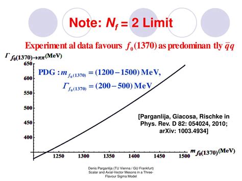 Ppt Scalar And Axial Vector Mesons In A Three Flavour Sigma Model