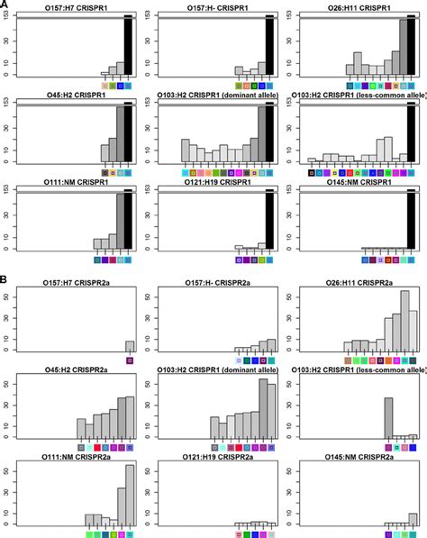 Spacer Frequency Distribution Of Alleles Characteristic Of Stec Download Scientific Diagram