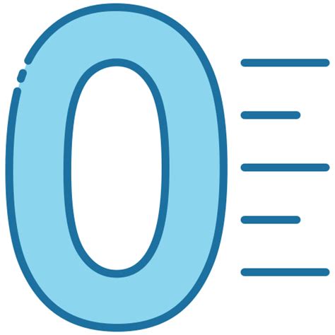 Zero Generic Blue Icon