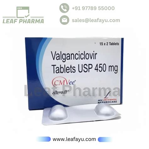 Cmvee 450mg Valganciclovir Hydrochloride Tablets Usp 450 Mg At Rs 730stripe Dabholi Road
