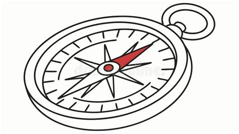 Vintage Compass Icon Navigation And Exploration Symbol Vector Design Generative Ai Stock
