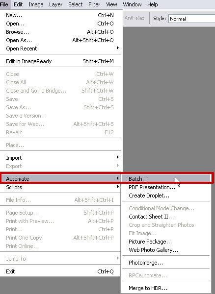 Photoshop Tutorials Blog Archive Creating Actions For Batch Processing