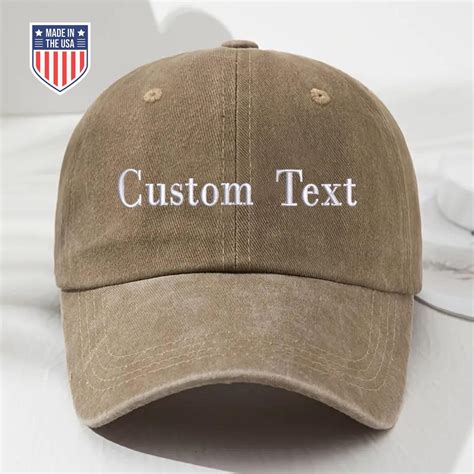 Personalized Embroidered Dad Hat Custom Text Vintage Sorority Hat