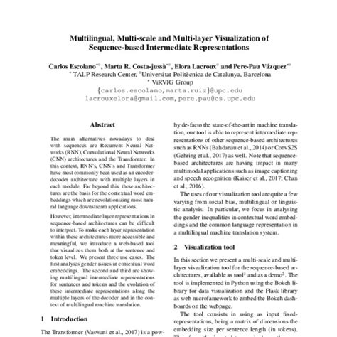 Multilingual Multi Scale And Multi Layer Visualization Of Intermediate Representations Acl