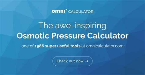Osmotic Pressure Calculator