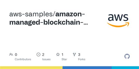 github aws samples amazon managed blockchain cicd sample