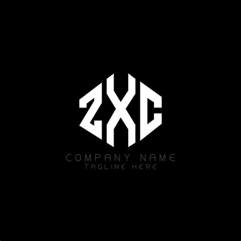 Premium Vector Zxc Letter Logo Design With Polygon Shape Zxc Polygon And Cube Shape Logo