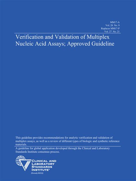 Verification And Validation Of Multiplex Pcr Clsi Download Free Pdf