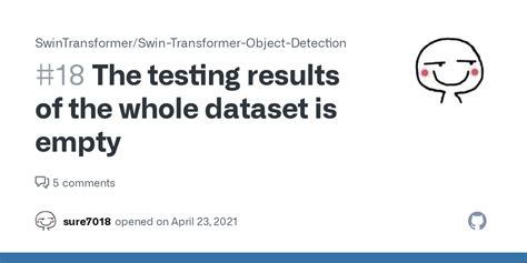 The Testing Results Of The Whole Dataset Is Empty Issue Swintransformer Swin Transformer