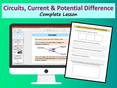 Circuits Current Potential Difference A Level Physics Teaching Resources