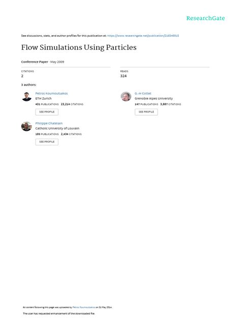 flow simulations using particles pdf fluid dynamics computational