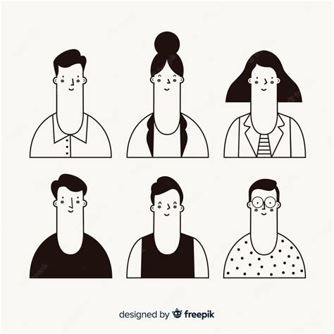 사람들이 아바타 모음 무료 벡터
