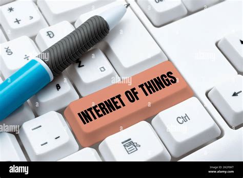 writing displaying text internet of things word for network