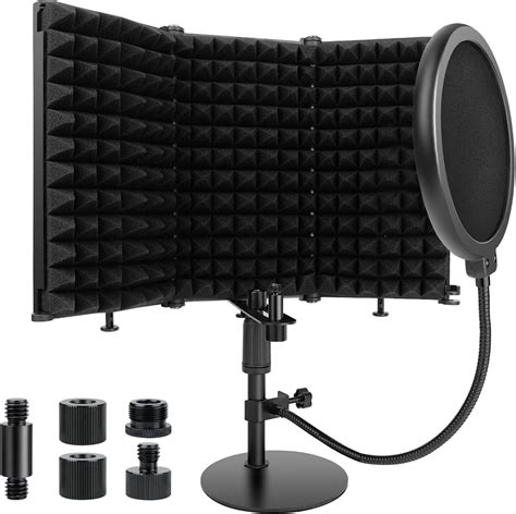 Professional Microphone Isolation Ball Shield Superior Noise Cancellation With Pop