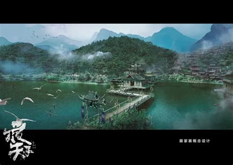 中国风武侠仙侠室内场景cg原画 影视气氛概念图 游戏美术素材 概念场景 微元素 花瓣网