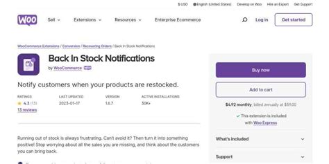 Woocommerce Back In Stock Notifications Pluginsforwp