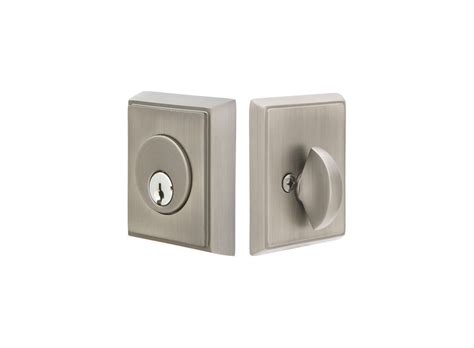 Emtek Rectangular Single Cylinder Deadbolt 8468