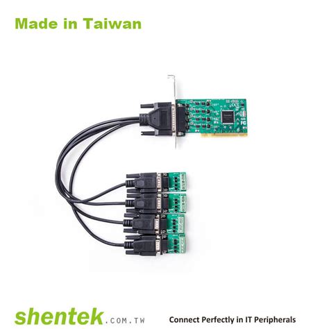Serial Rs485 Rs422 4 Port Pci Card Surge Low Profile Shentek