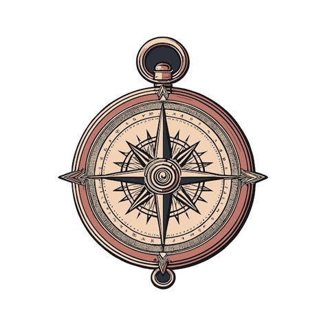 Classic Compass With Elegant Design Features Premium Ai Generated Vector