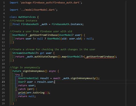 Android Type Mismatch Error Mapping Firebase AuthStateChanges To UserModel In Flutter Stack