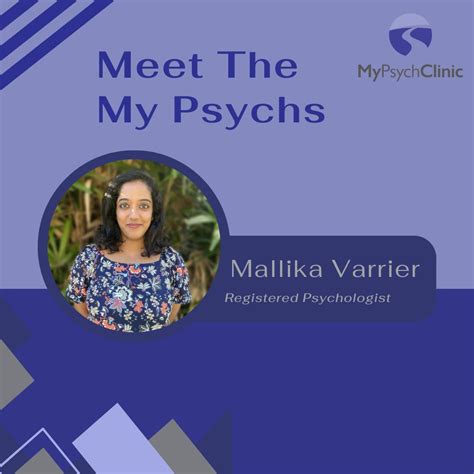 Were Proud To Introduce Mallika The Newest Psychologist To Join The
