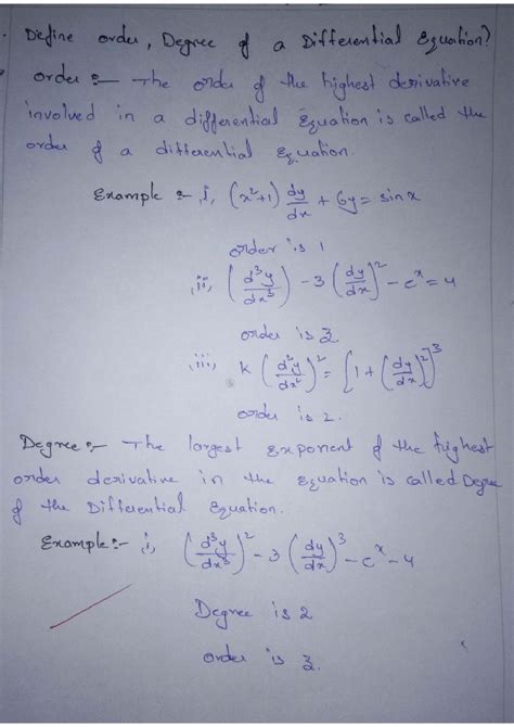 SOLUTION Differential Equations Part Studypool