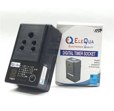 Digital Automatic Power Cut Socket Model Name Number Eq Dts 01 Timing Capacity 4 Hours At