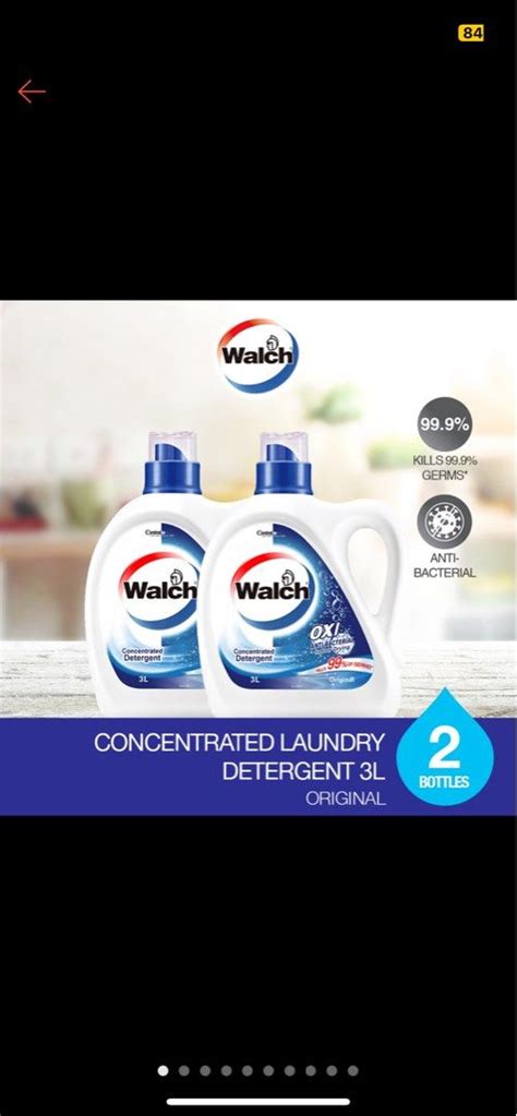 Walch Detergent 2 Bottles Furniture And Home Living Cleaning