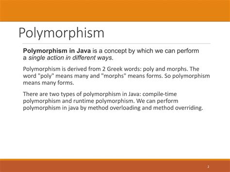 Polymorphism In Opp Java Method Overloadpptx Polymorphism In Opp Java Method Overloadpptx