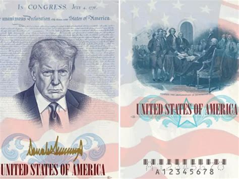 Donald Trump Image To Appear In Limited Edition Us Passports To Mark