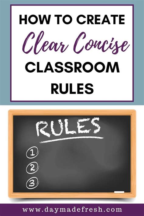 Creating Clear Concise Classroom Rules Classroom Rules High School Classroom Rules Classroom