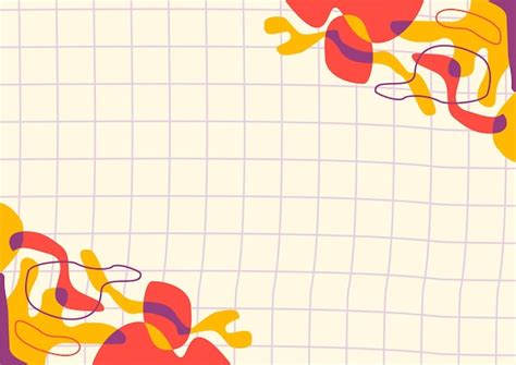 손으로 그린 평면 디자인 유행 배경 프리미엄 벡터