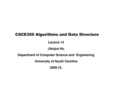 Ppt Csce350 Algorithms And Data Structure Powerpoint Presentation Free Download Id4692383