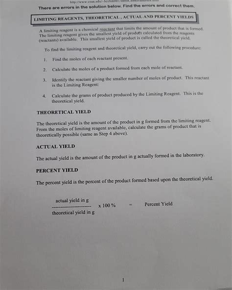 A Limiting Reagent Is A Chemical Reactant That Limits