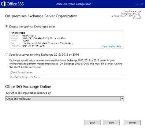 Hybrid Configuration Wizard And Licensing Of Your On Premises Server Used For Hybrid Microsoft