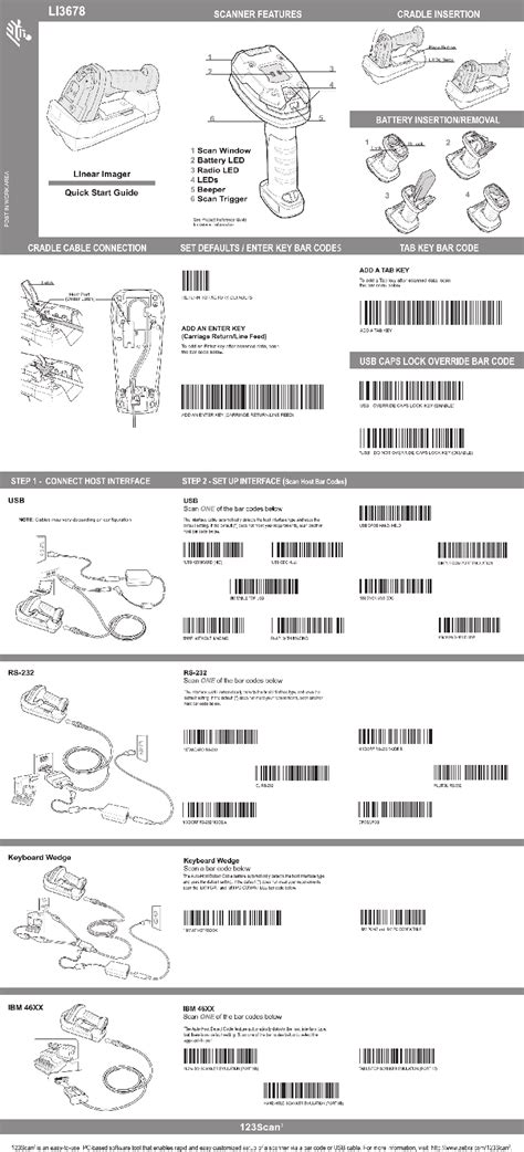 Zebra Li3678 Scanner Quick Start Manual Pdf Viewdownload