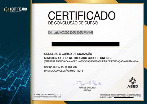 certificado de conclusão de curso 2019【importante】