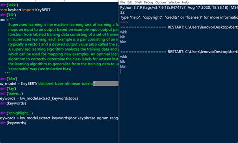 still running but there is no output · issue 90 · maartengr keybert · github
