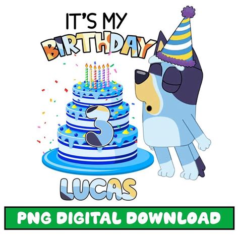Custom Bluey Bingo Birthday Png Bluey Birthday T Bluey Bingo Party