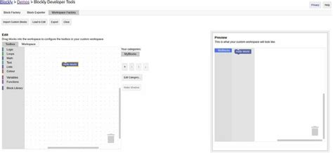 Step 3 Add The Custom Block To The Newly Created Category In Blockly