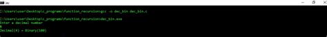 C Program To Convert A Decimal Number To A Binary Number Using Recursion Codedost