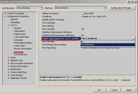 Using Prefast For Static Code Analysis Codeproject